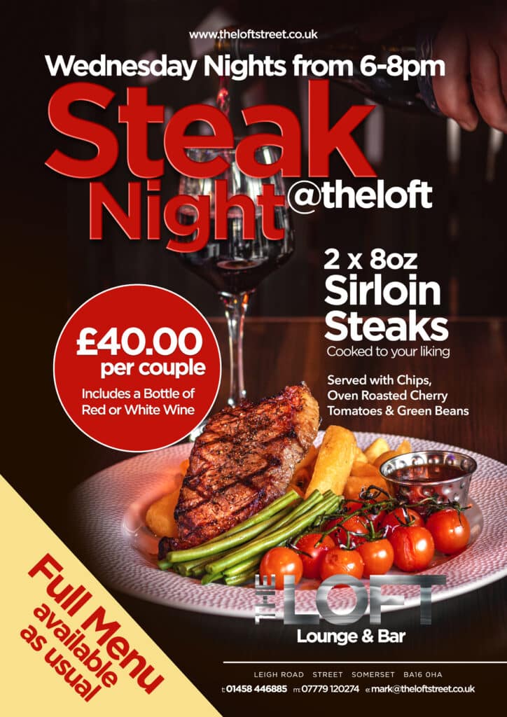 Menu - The Loft Lounge & Bar